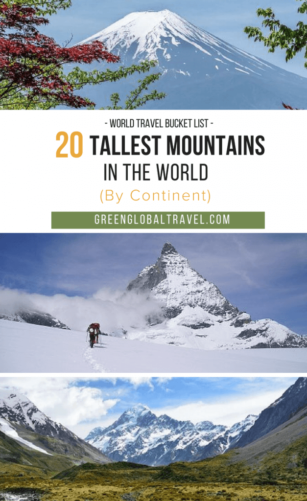 20 Tallest Mountains in the World By Continent (For Your World Travel ...